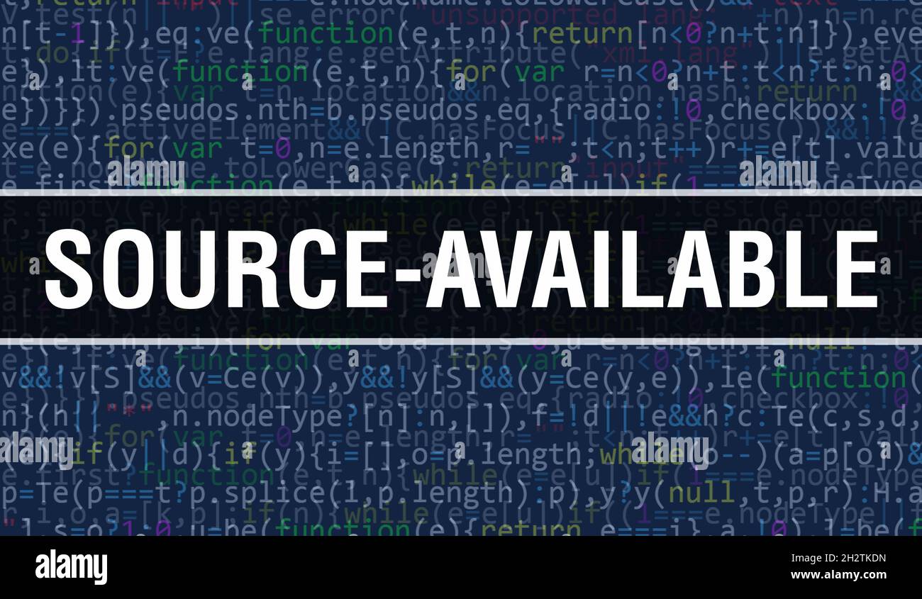 Source-available with Abstract Technology Binary code Background ...