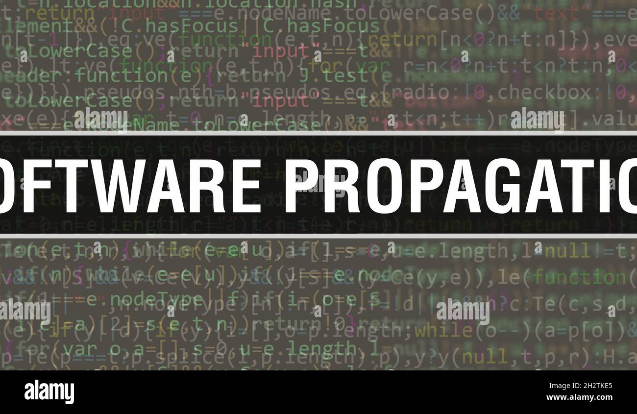 Software propagation concept with Random Parts of Program Code.Software ...