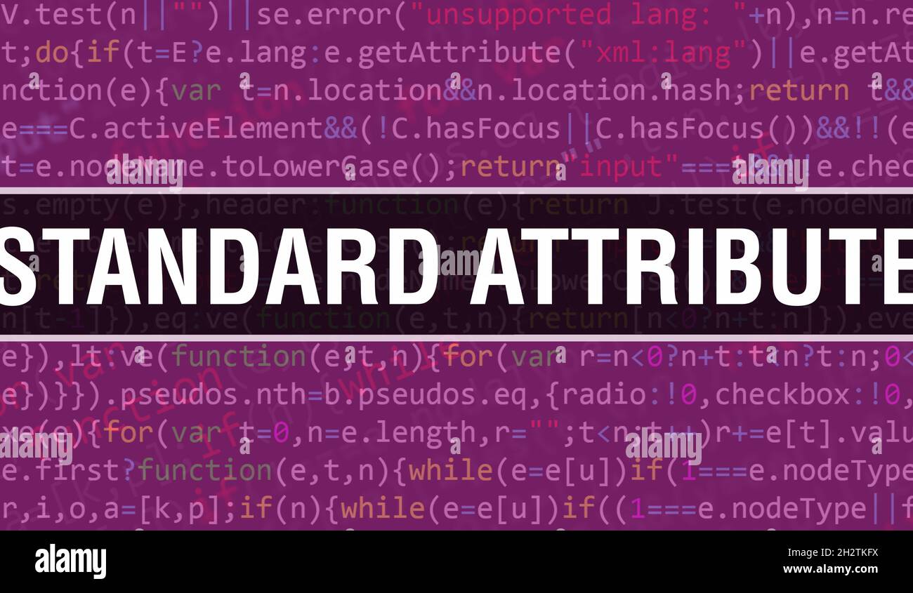 Standard Attribute With Digital Java Code Text Standard Attribute And Computer Software Coding