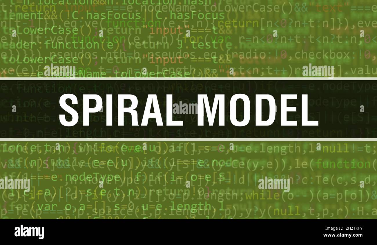 Spiral model concept with Random Parts of Program Code. Spiral model ...
