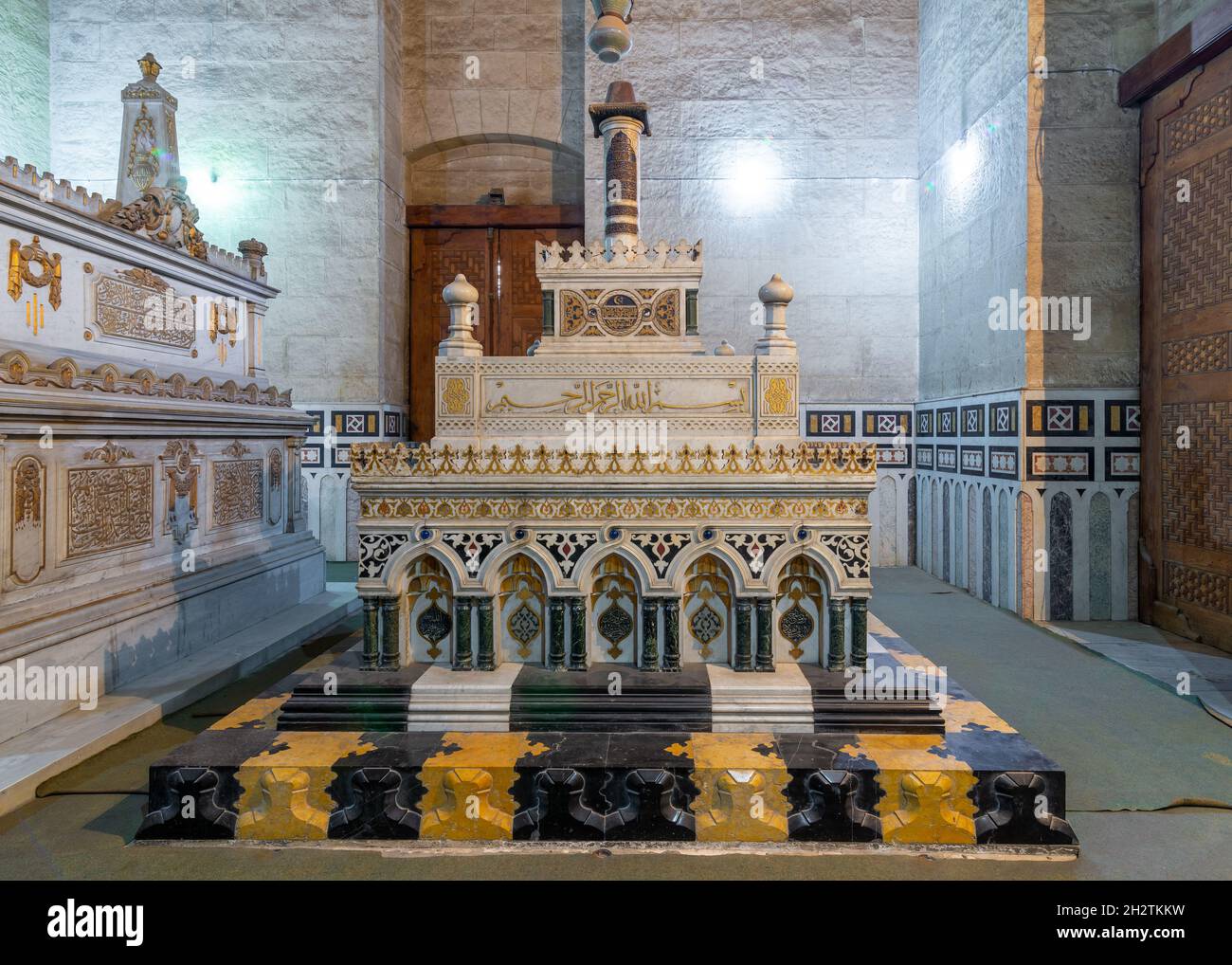 Mausoleum of Khedive Ismail, with Mother Lady Khushiar Hanim mausoleum ...