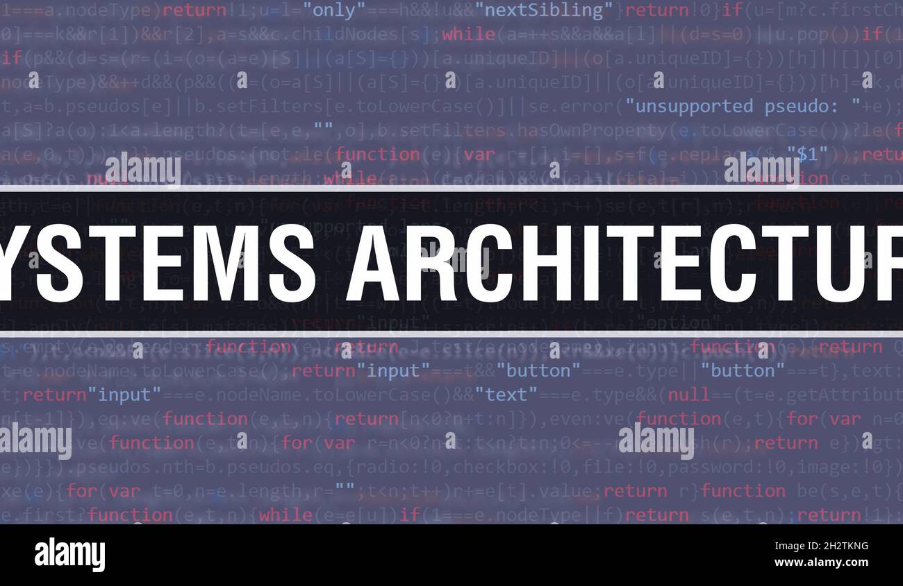 Systems Architecture Text Written On Programming Code Abstract 4173