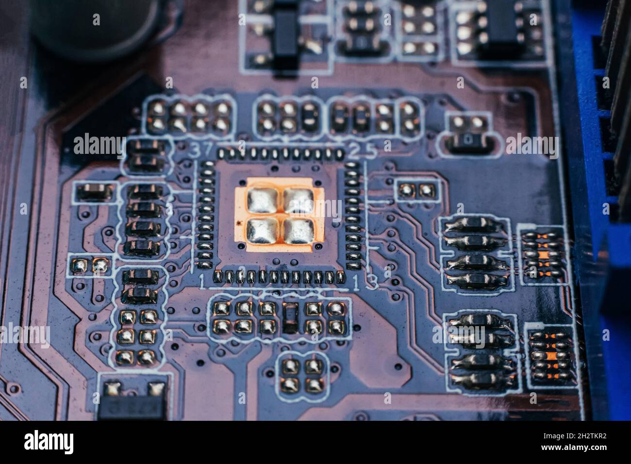 Circuit board repair. Electronic hardware modern technology ...