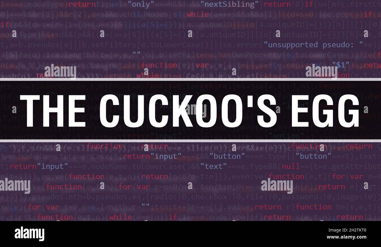 The Cuckoo's Egg with Binary code digital technology background ...