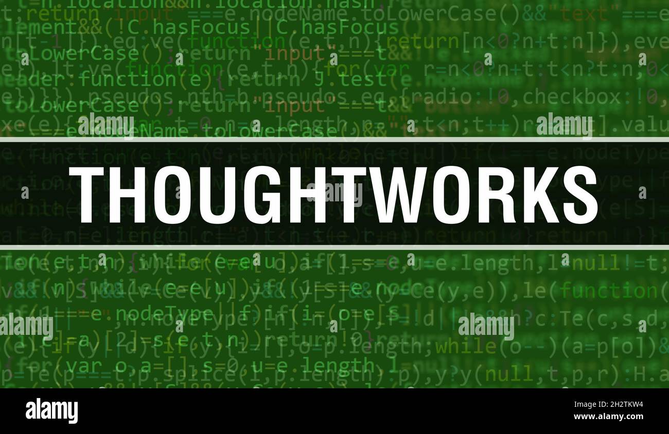 ThoughtWorks concept with Random Parts of Program Code. ThoughtWorks ...