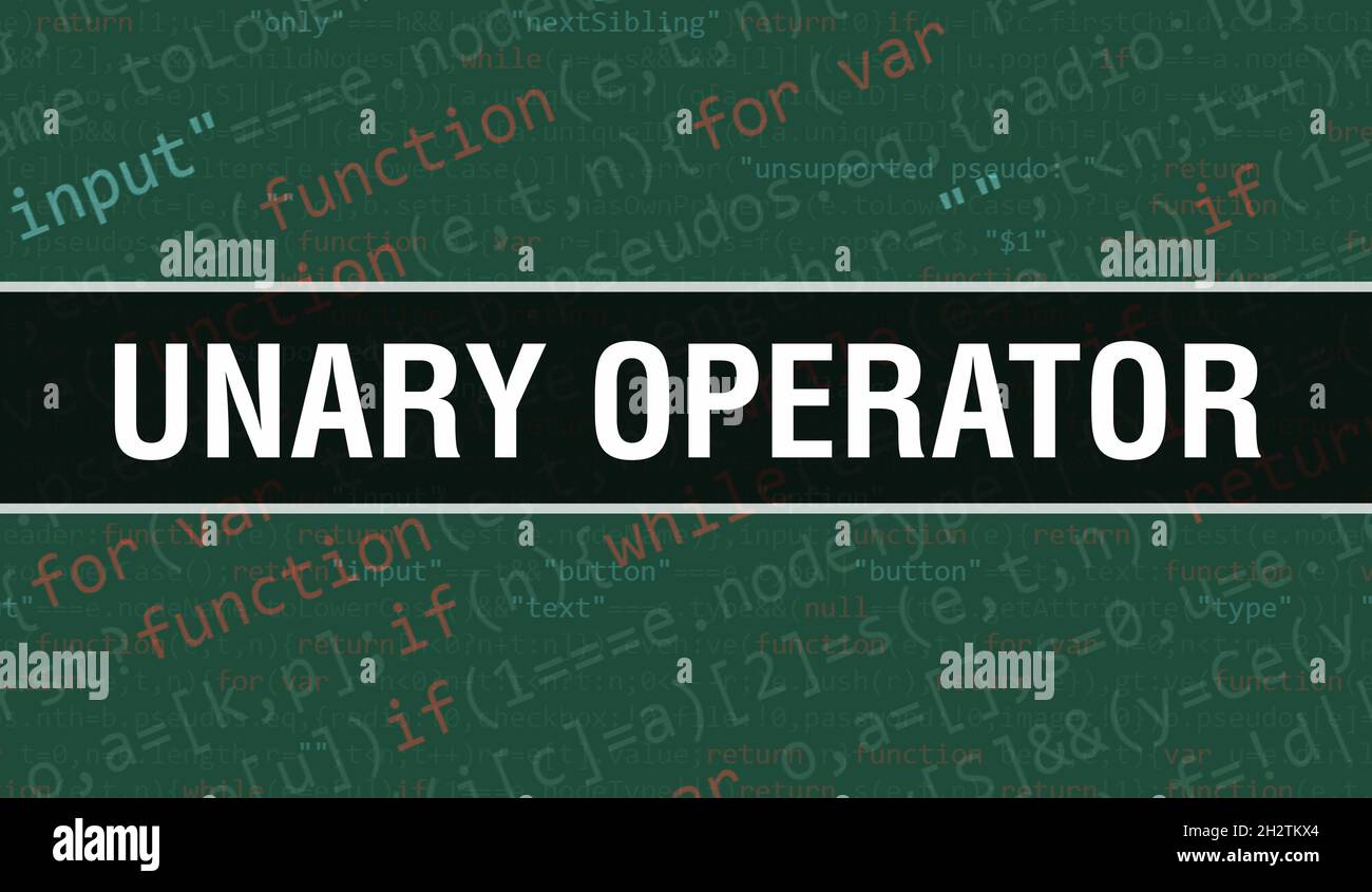 Unary operator text hi-res stock photography and images - Alamy