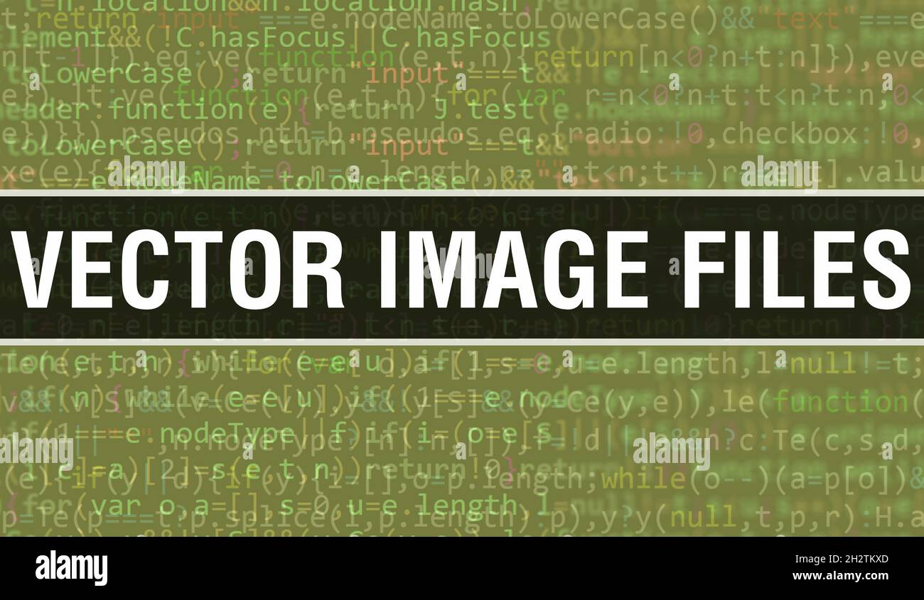 Vector Image Files Concept With Random Parts Of Program Codevector Image Files Text Written On