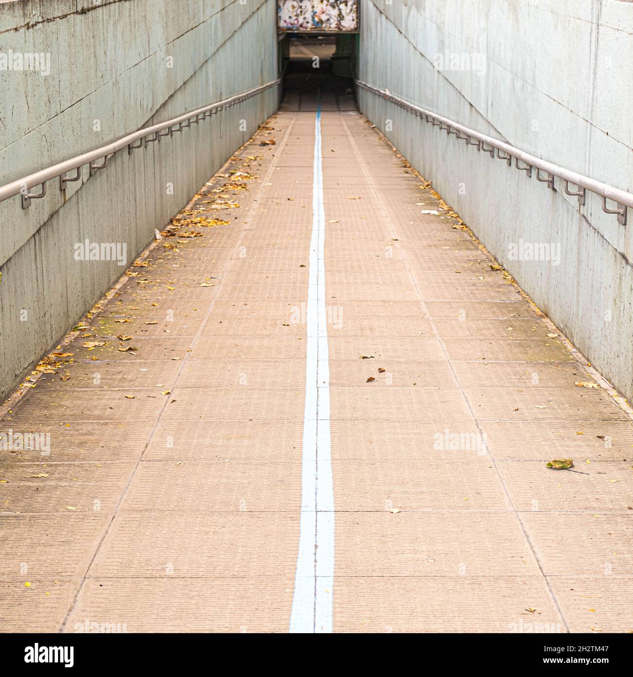 Under Road Subway Crossing In Waterloo London England UK With No People ...