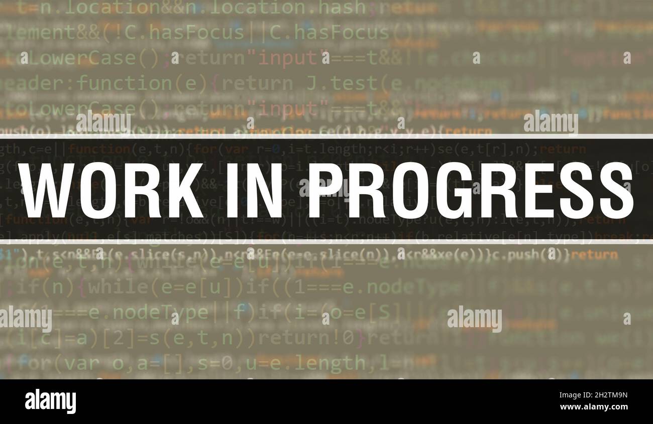 Work in progress sign vector hi-res stock photography and images - Alamy