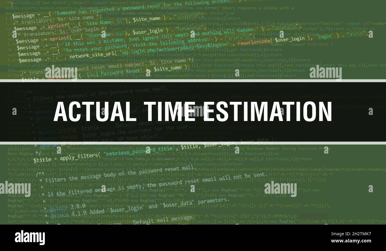 Actual time estimation background hi-res stock photography and images ...