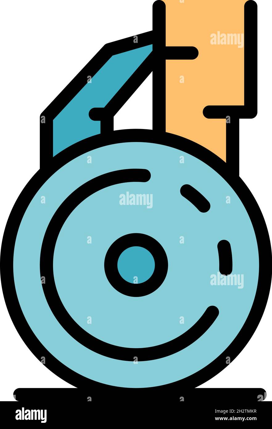 Wheel aircraft repair icon. Outline wheel aircraft repair vector icon ...