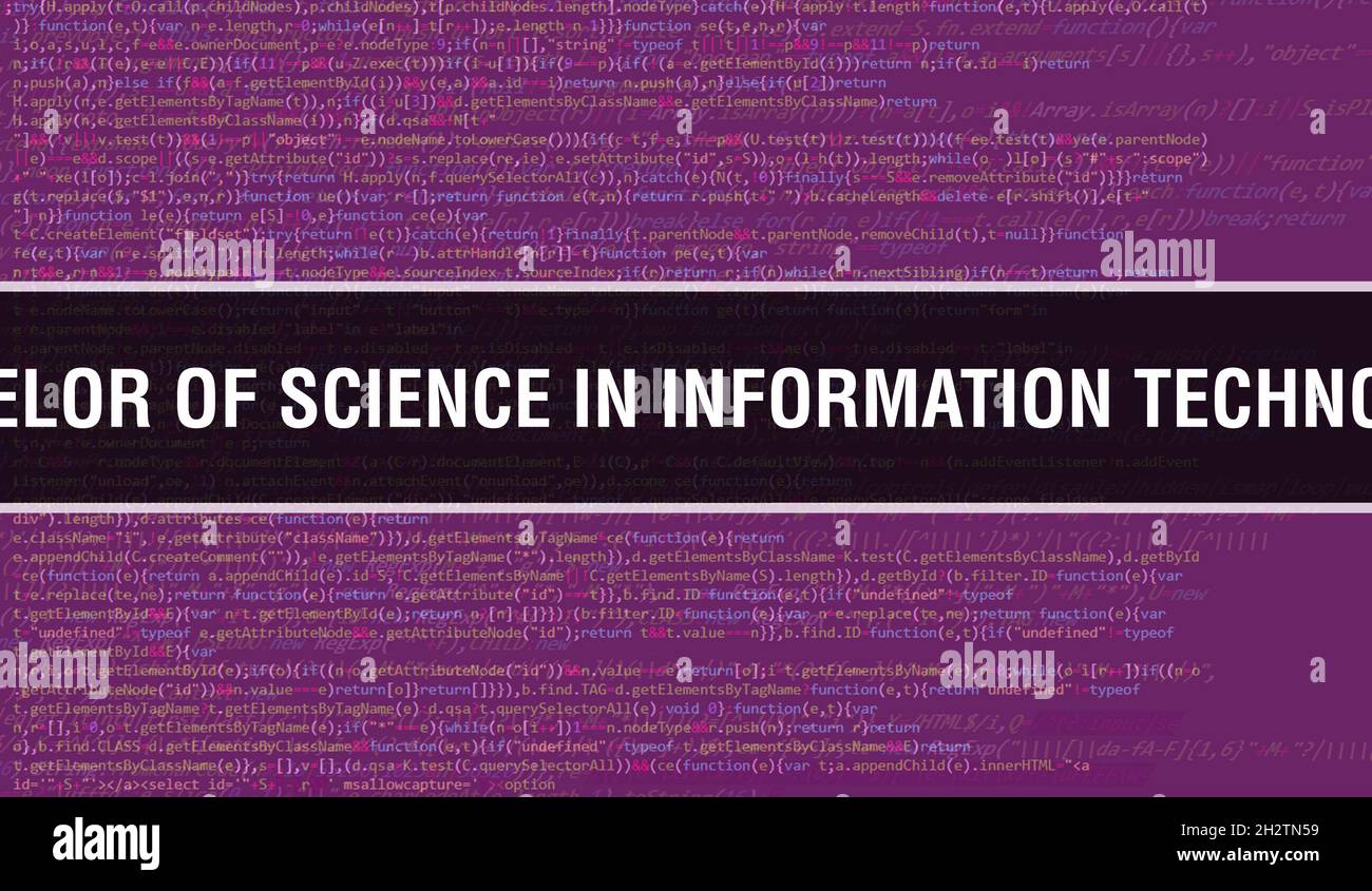 Bachelor of science in information technology background hi-res stock ...