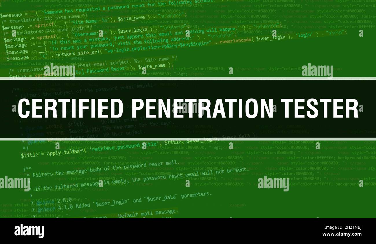 Certified penetration tester image hi-res stock photography and images ...