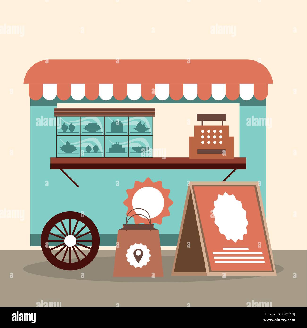 small business street Stock Vector Image & Art - Alamy