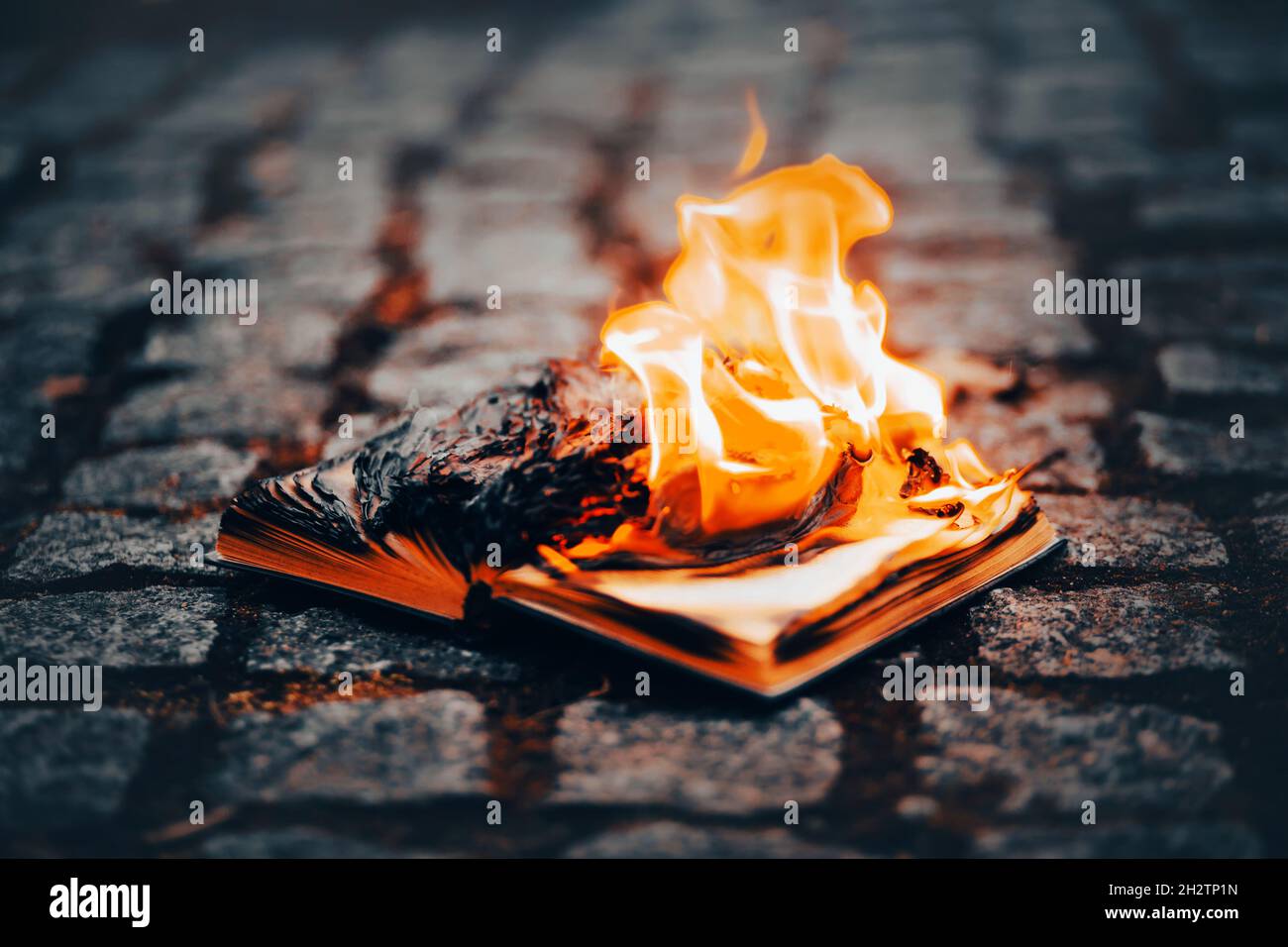 Book burns bright flame hi-res stock photography and images - Alamy