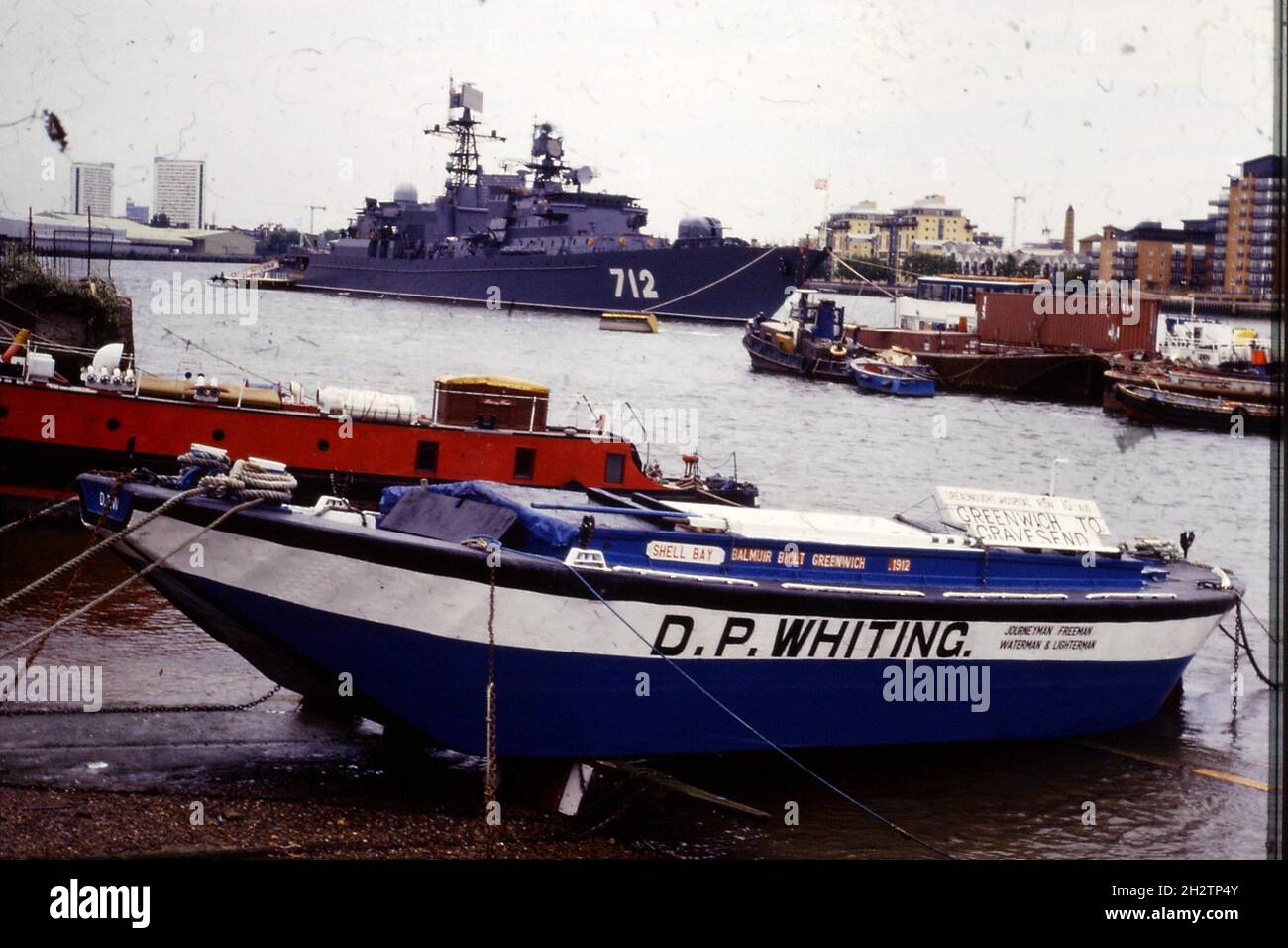 Russian Navy Neustrashimy-Class Frigate 712 Greenwich June 2003 Stock ...