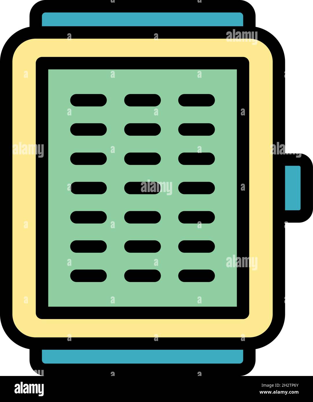 Fix screen smartwatch icon. Outline fix screen smartwatch vector icon ...