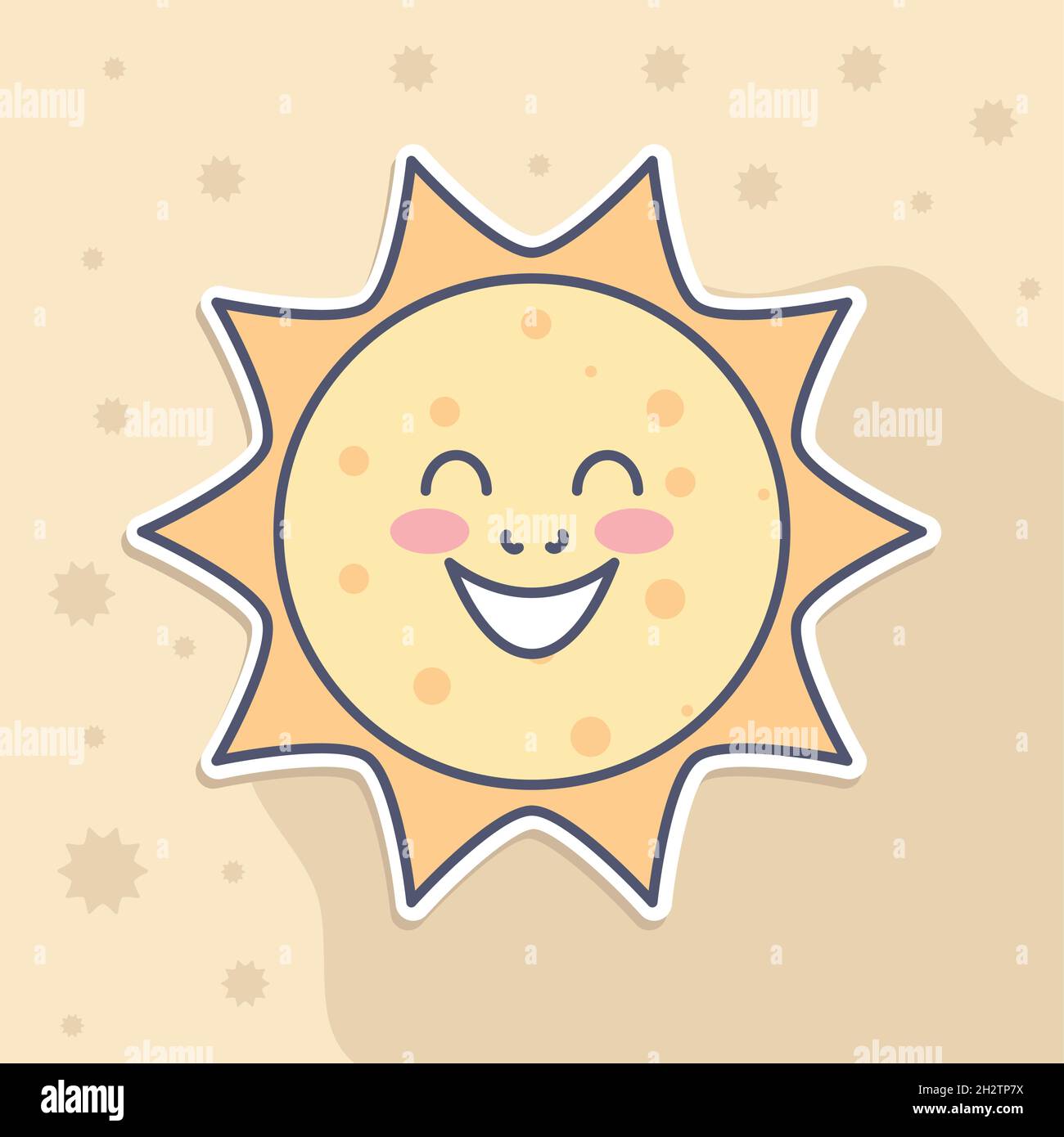cute cartoon sun Stock Vector Image & Art - Alamy