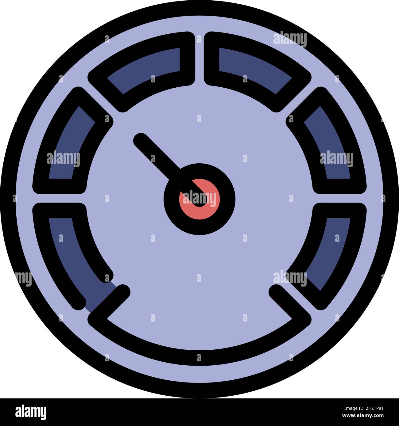 Barometer display icon. Outline barometer display vector icon color ...