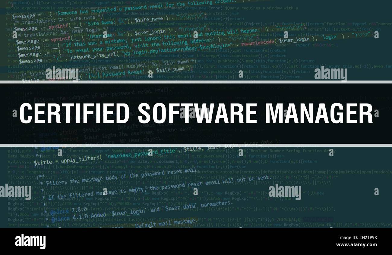 Certified software manager image hi-res stock photography and images ...