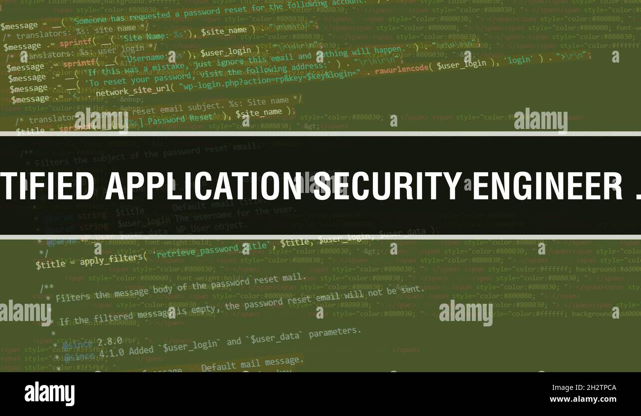 Certified Application Security Engineer .Net concept with Random Parts ...