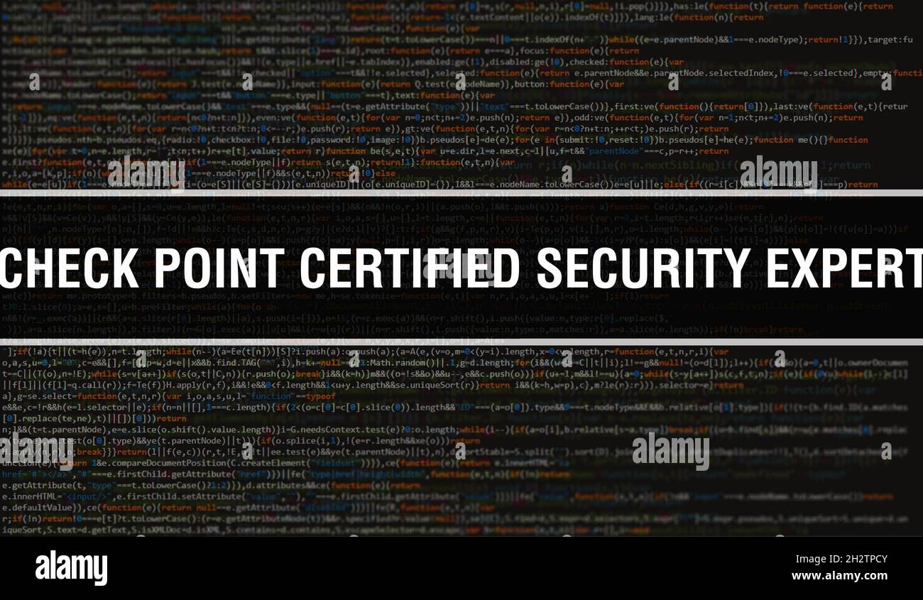 Check point certified security expert image hi-res stock photography ...