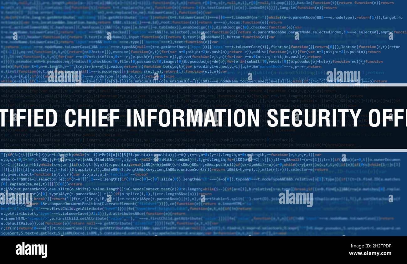 Certified Chief Information Security Officer concept with Random Parts ...