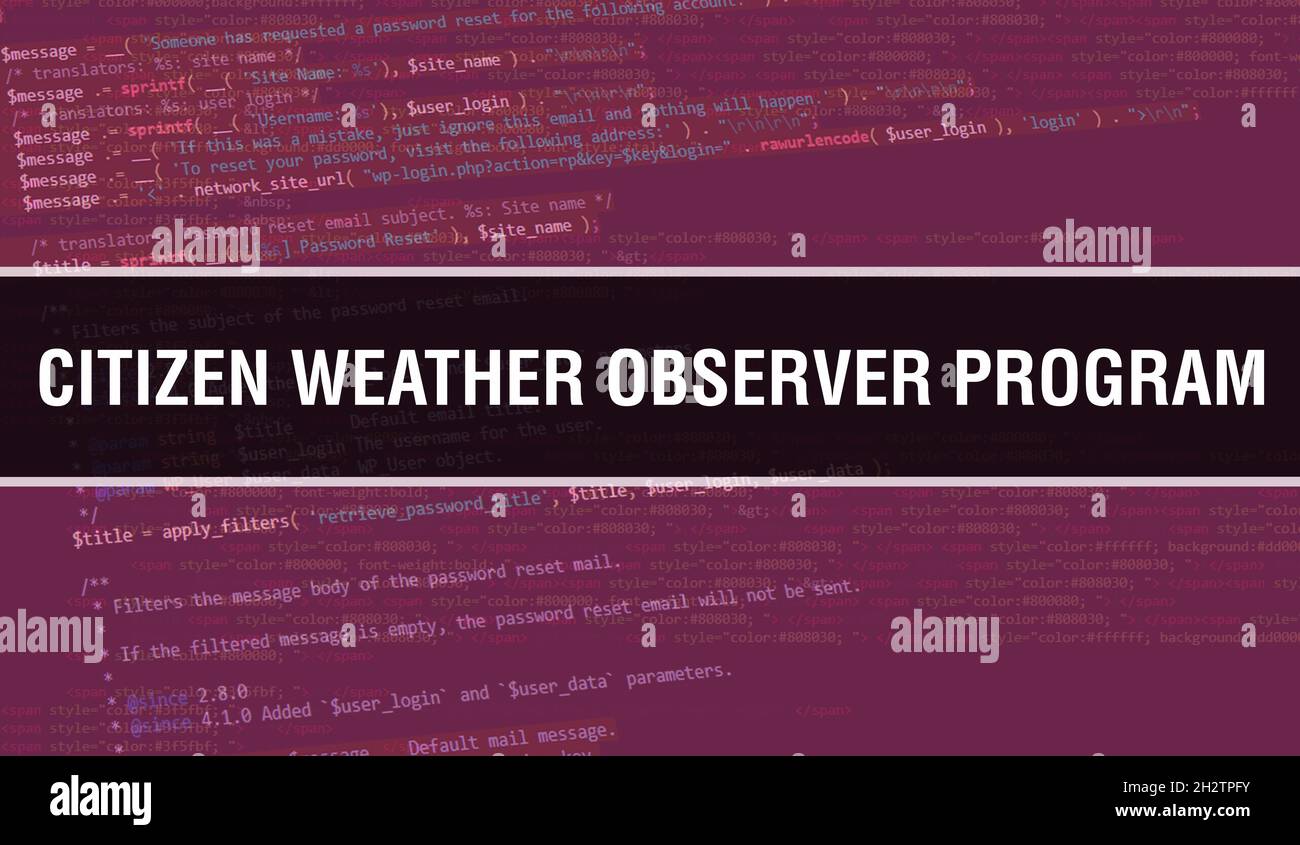 Citizen weather observer program hi-res stock photography and images ...