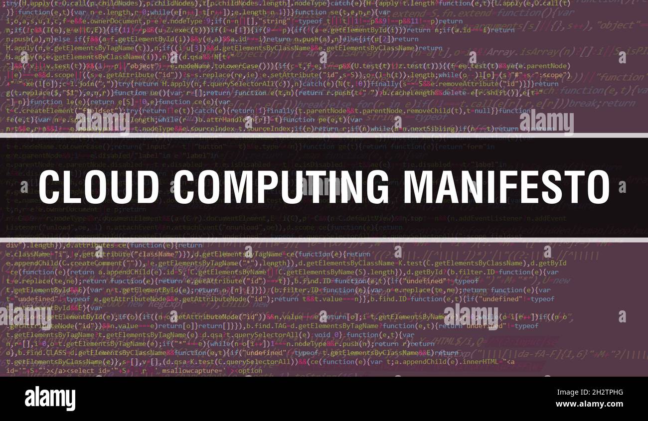 Cloud computing manifesto hi-res stock photography and images - Alamy