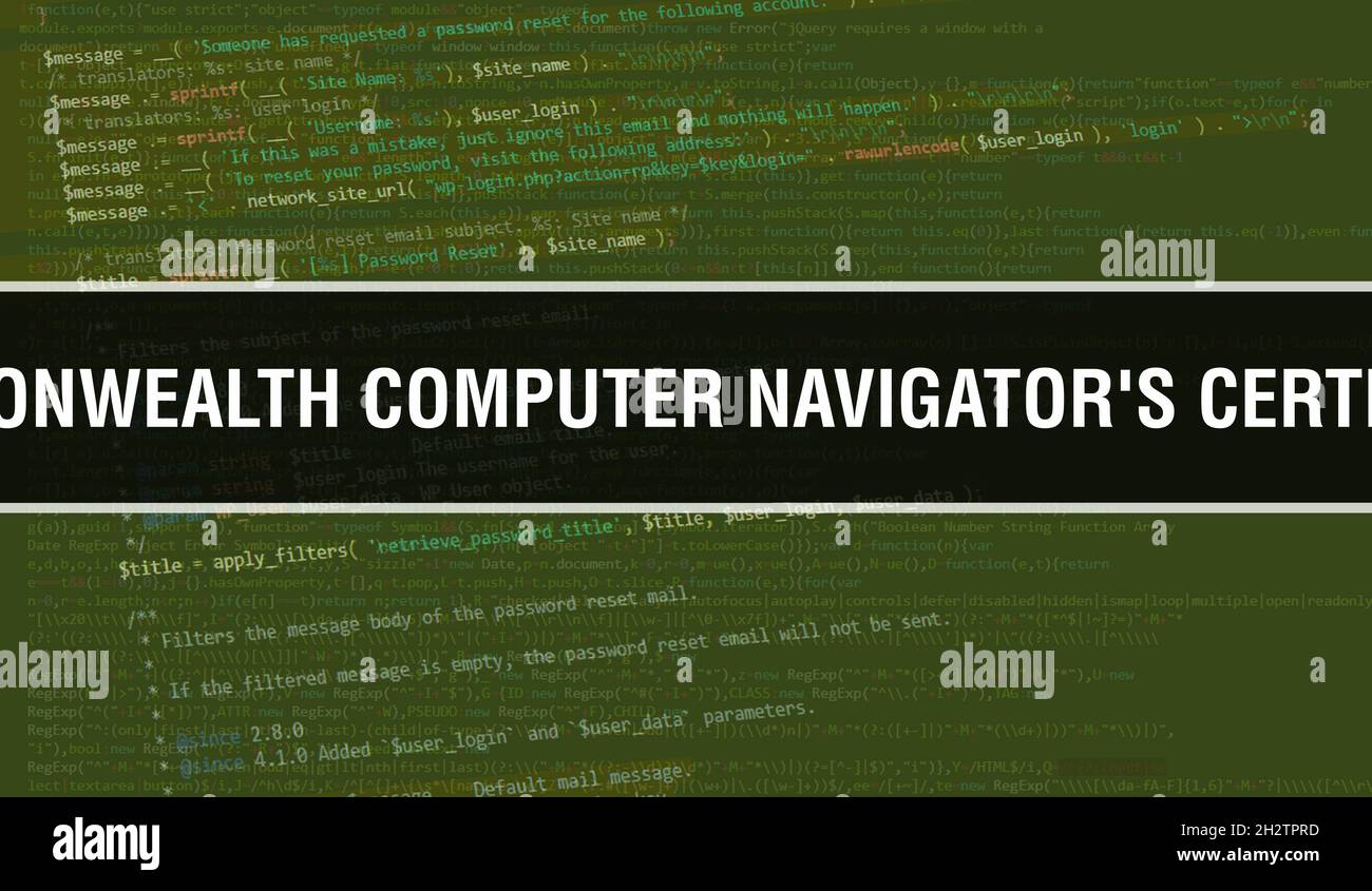 Commonwealth Computer Navigator's Certificate concept with Random Parts ...