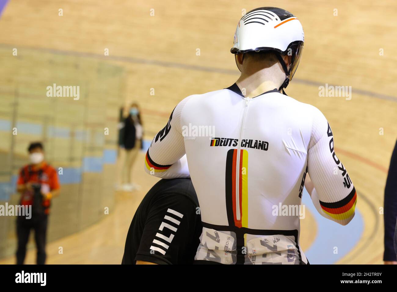 Cyclist Germany Sprint during the Tissot UCI Track Cycling World ...