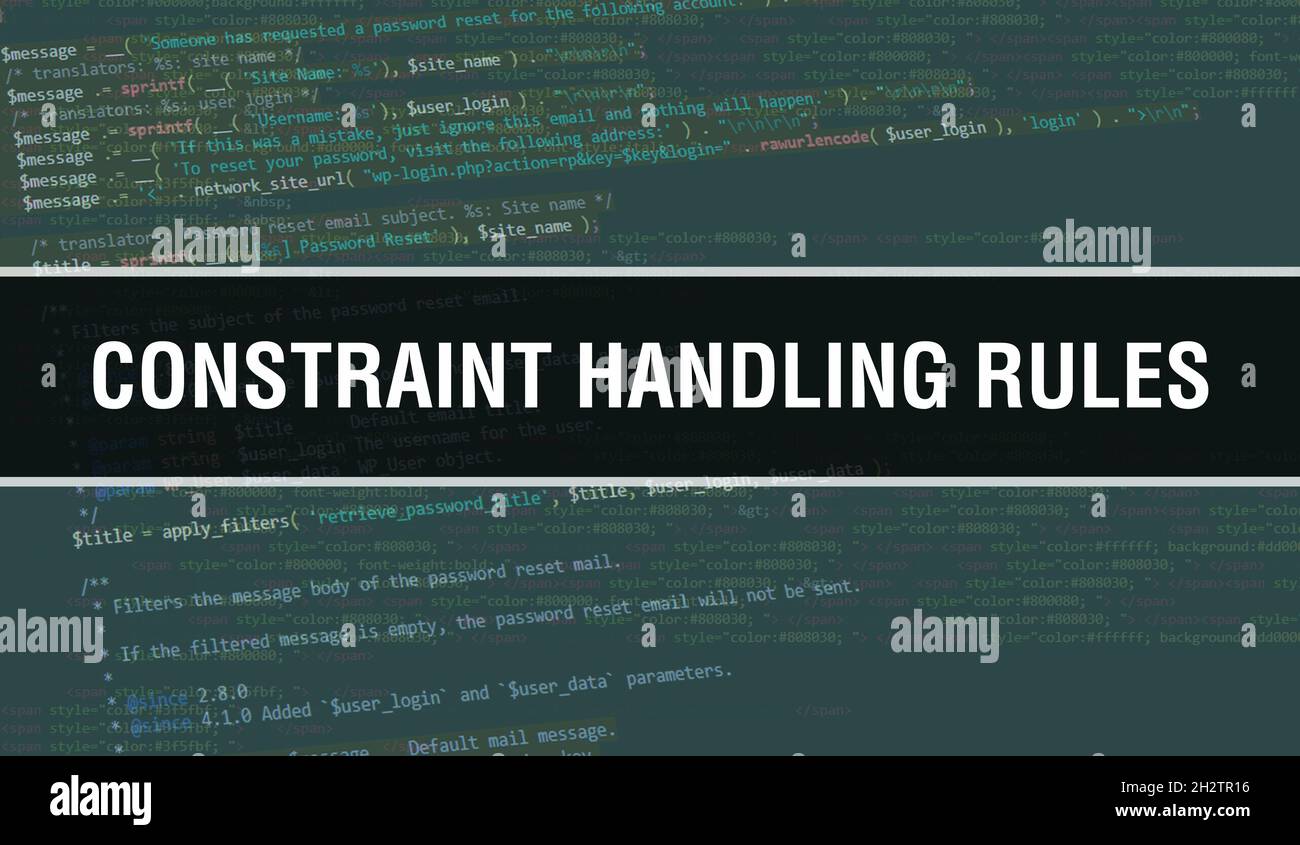 Constraint Handling Rules Concept With Random Parts Of Program Code Constraint Handling Rules