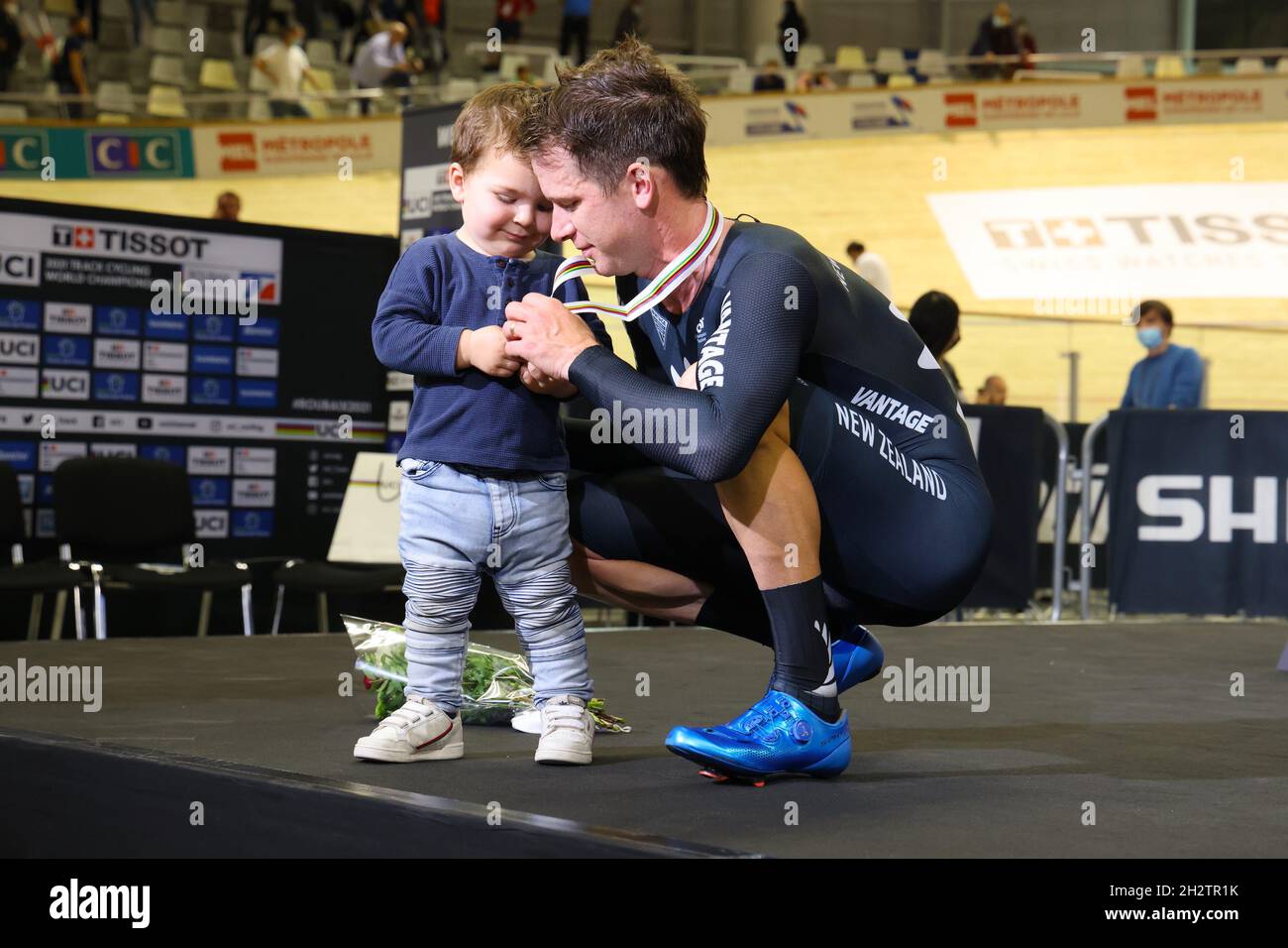 Aaron GATE New-Zealand second place Omnium during the Tissot UCI Track ...