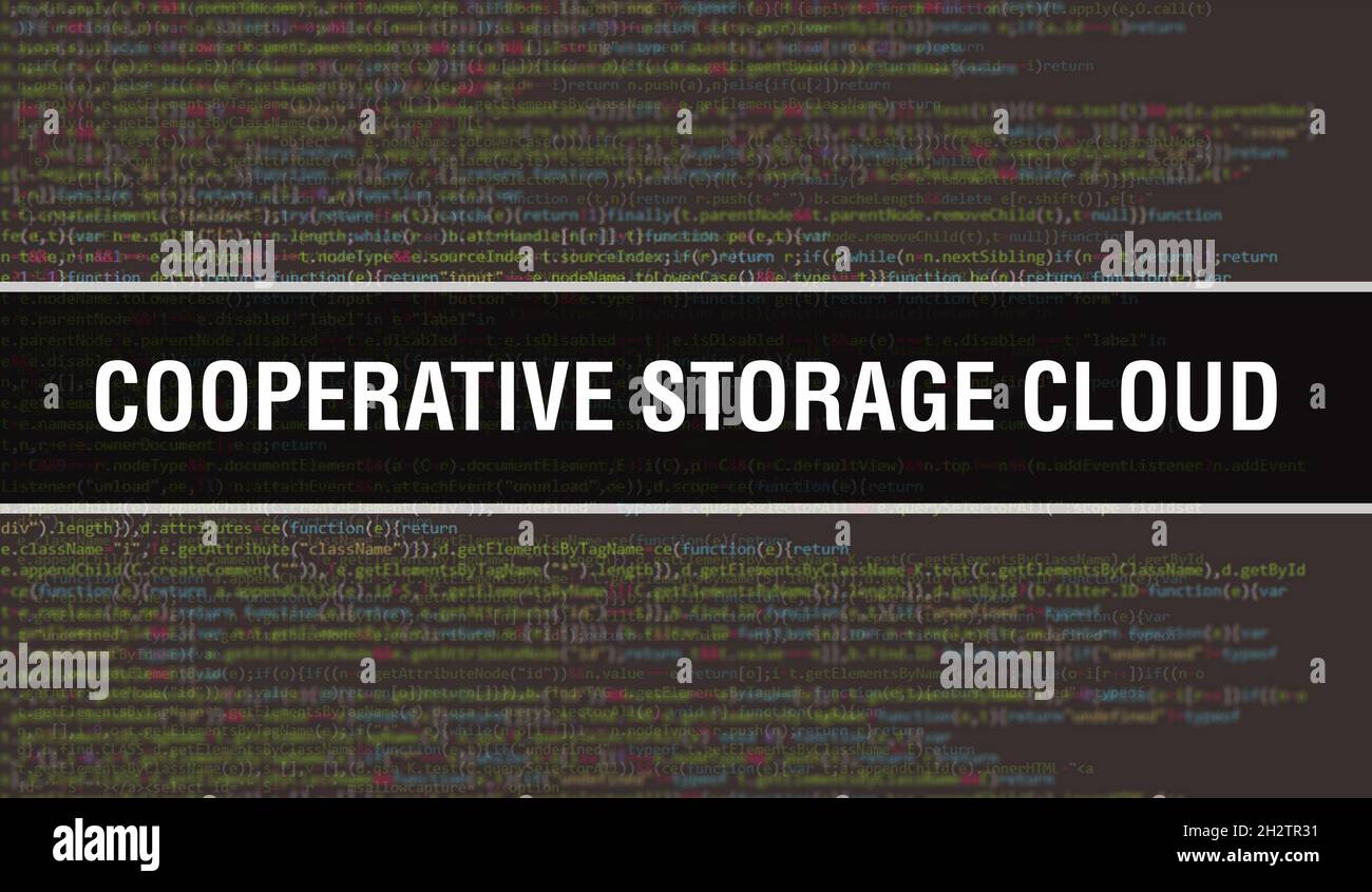 Cooperative storage cloud concept with Random Parts of Program Code ...