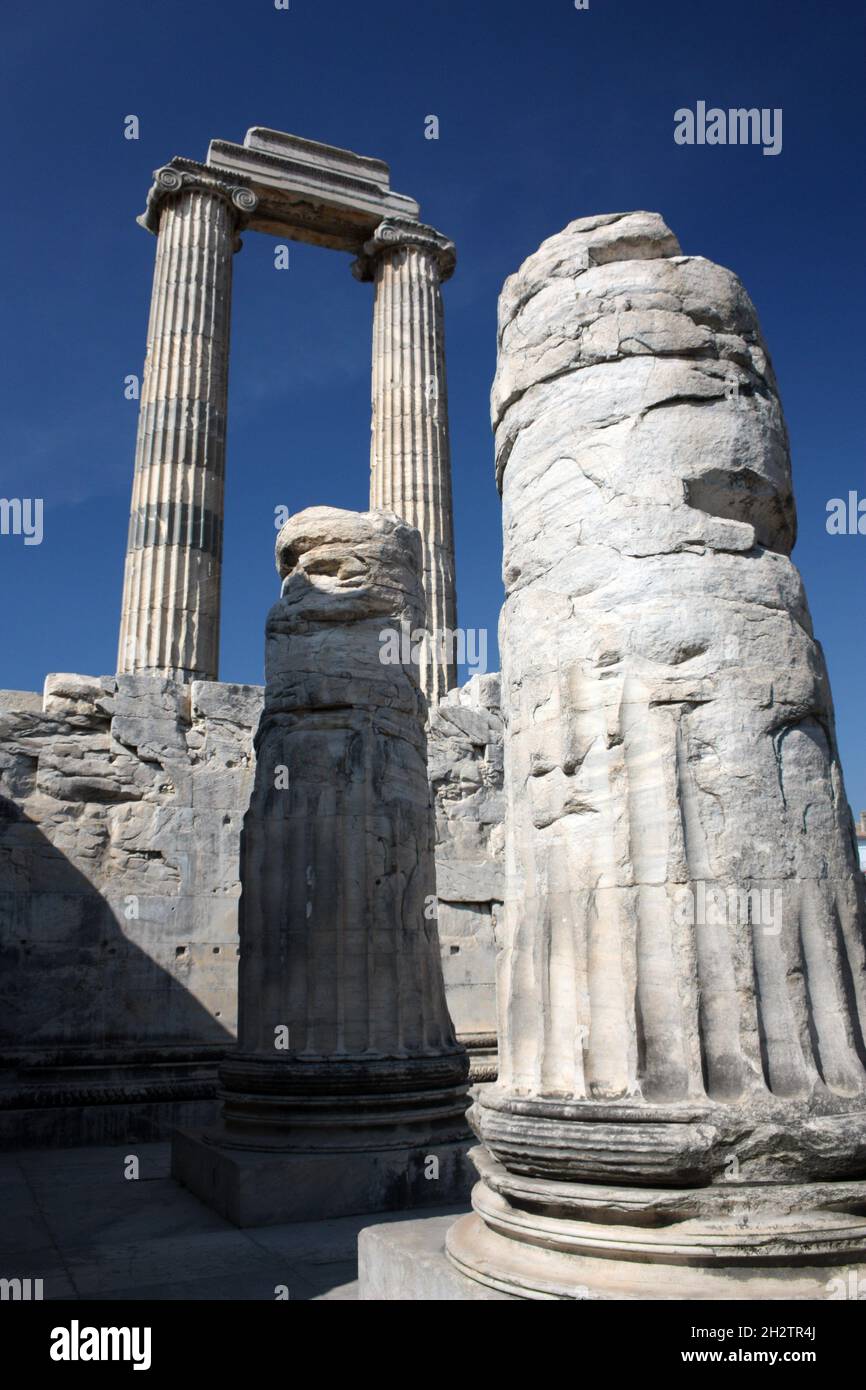 Ruins of the Temple of Apollo at Didyma, Turkey Stock Photo - Alamy
