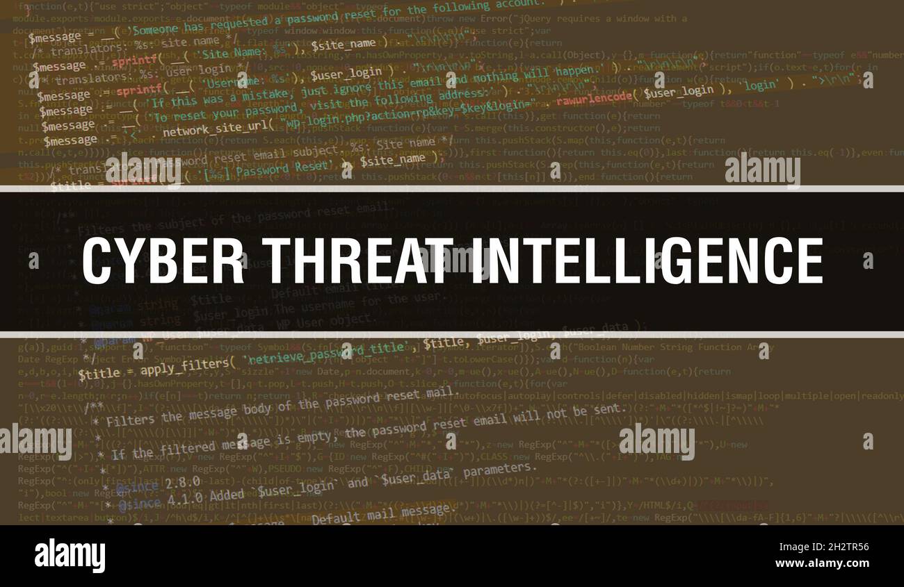 Cyber threat intelligence text hi-res stock photography and images - Alamy