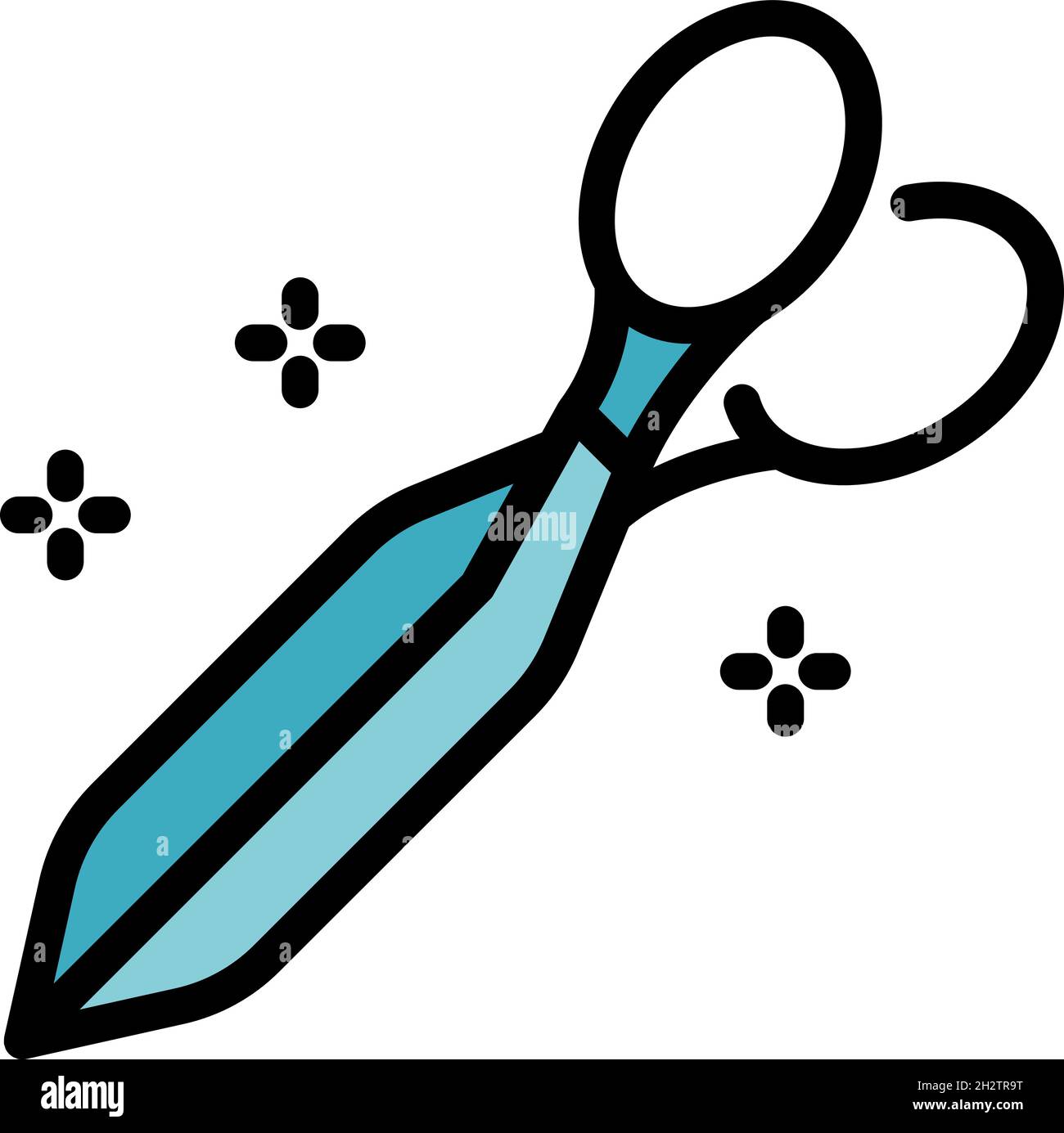 Scissors shoe repair icon. Outline scissors shoe repair vector icon ...