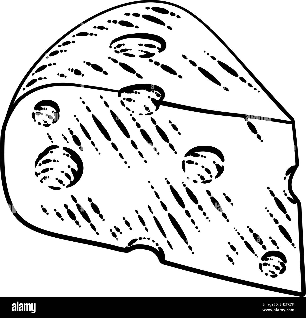 Cheese Wedge Drawing