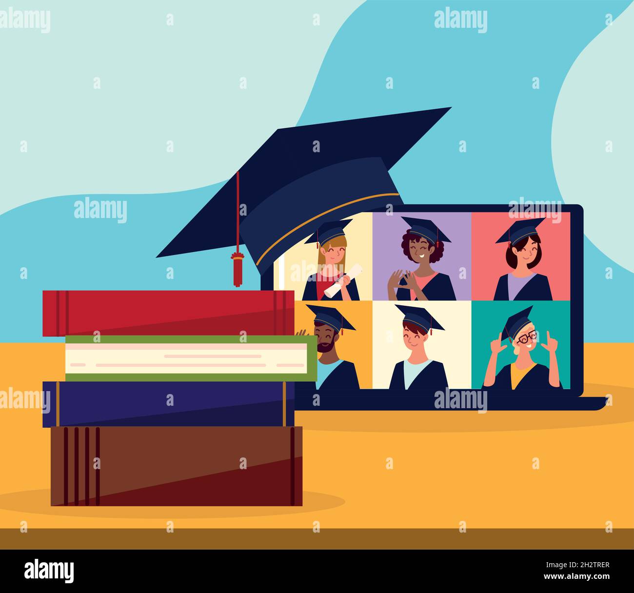 virtual graduation ceremony Stock Vector Image & Art - Alamy virtual graduation ceremony Stock Vector Image & Art - Alamy