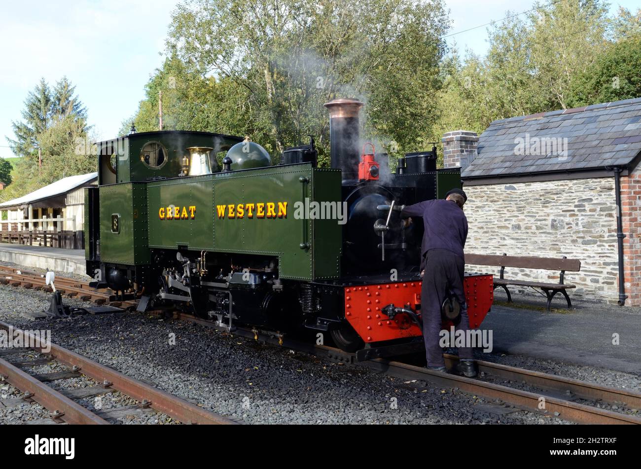 Great Western Steam Locomotive built in the 1920s at Devils Bridge ...