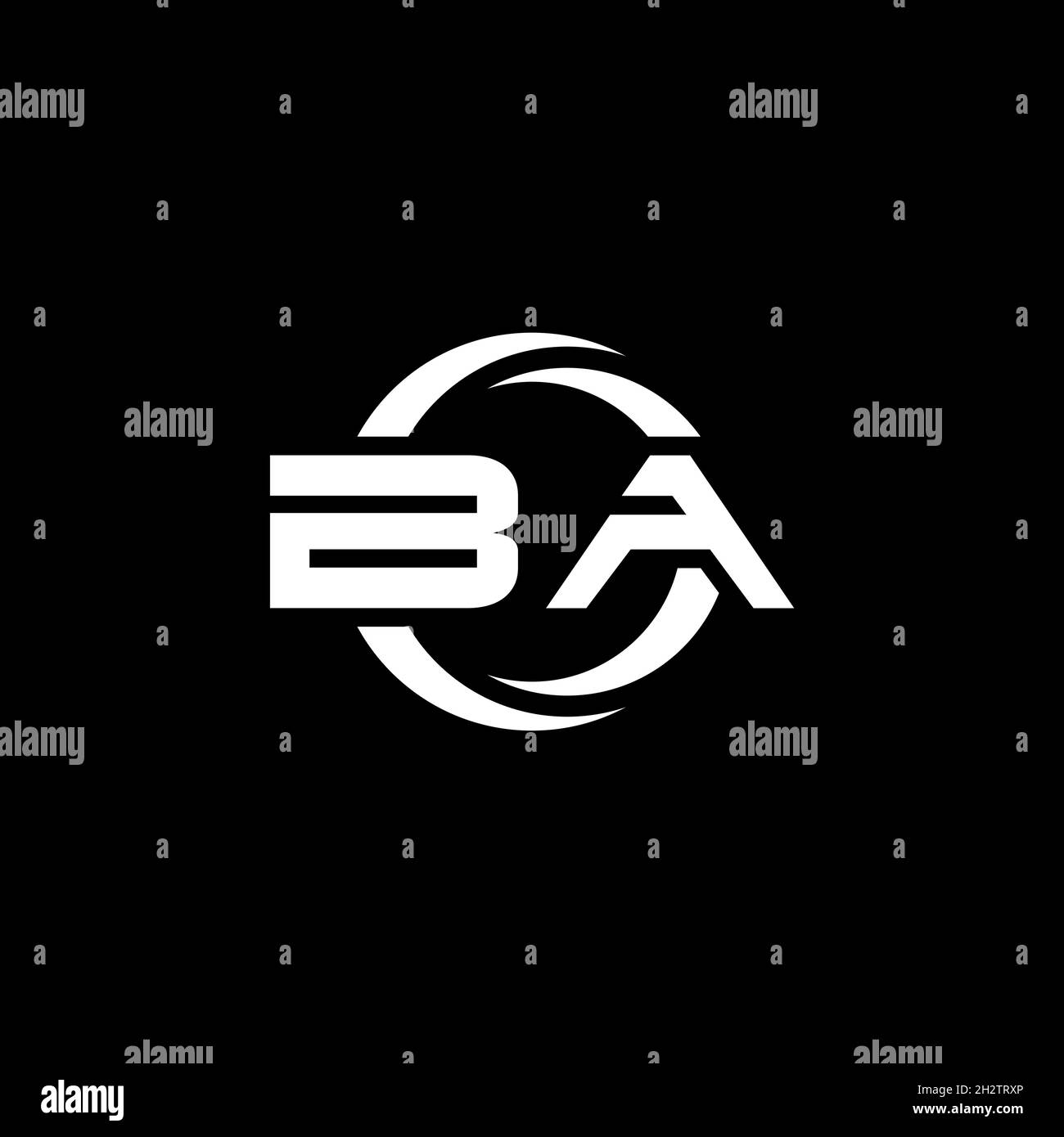 BD Monogram logo letter with simple continued shape style geometric ...