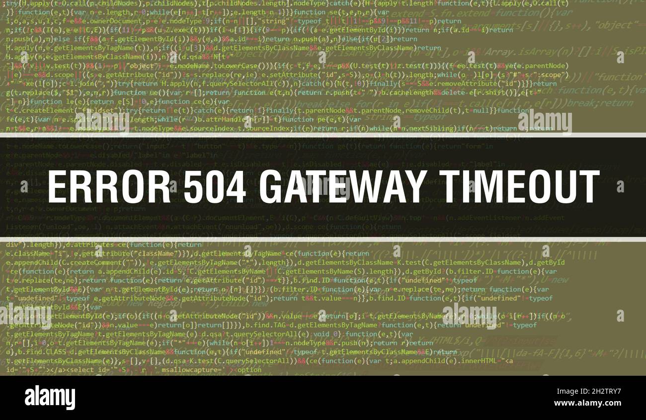 Error 504 gateway timeout image hi-res stock photography and images - Alamy