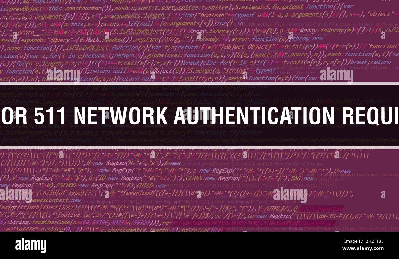 Error 511 Network Authentication Required Text Hi res Stock Photography Error 511 Network Authentication Required Text Hi res Stock Photography