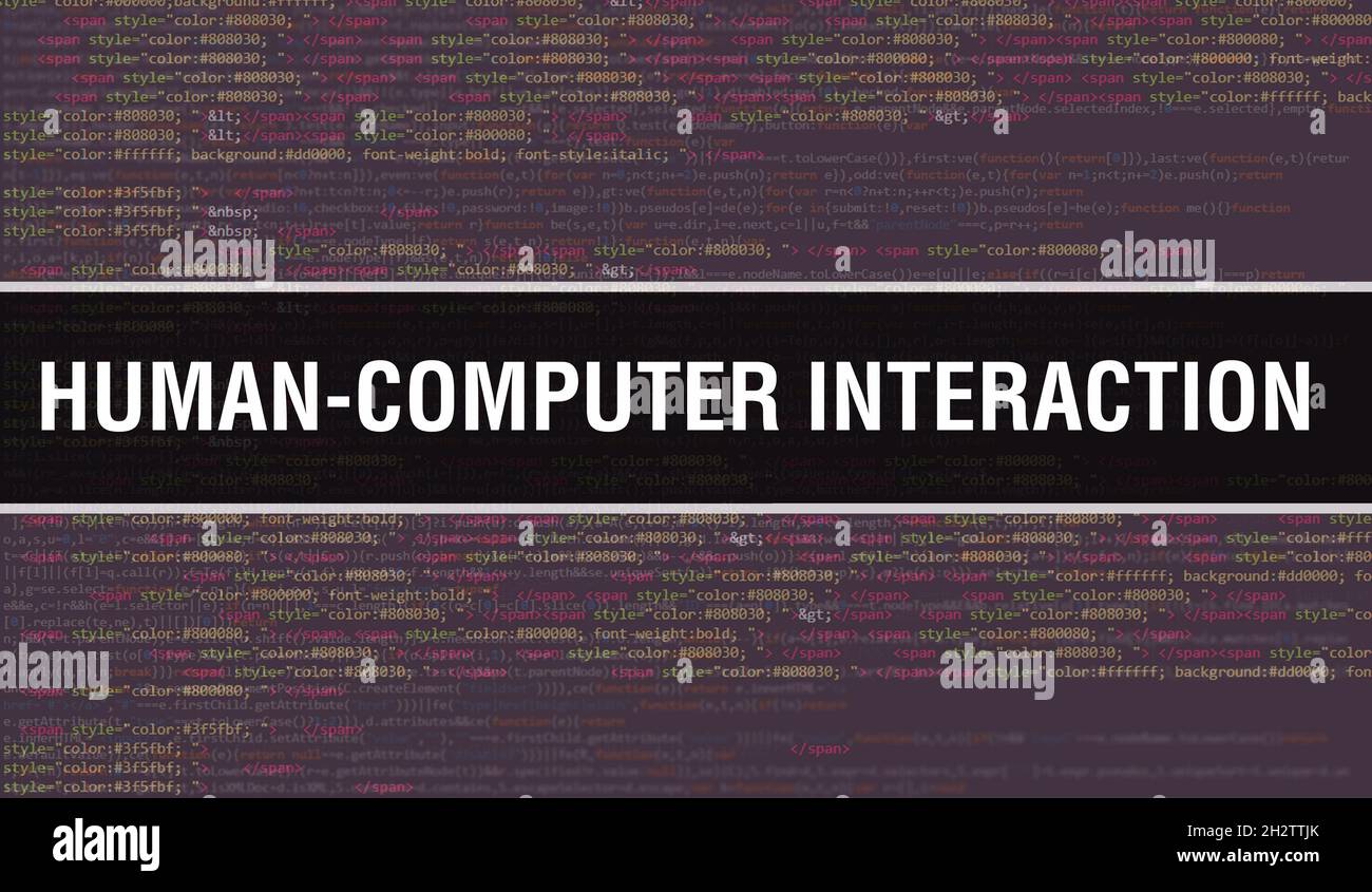 Human Computer Interaction Concept With Random Parts Of Program Codehuman Computer Interaction