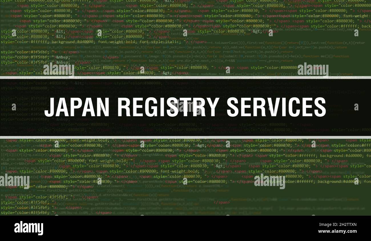 Japan registry services image hi-res stock photography and images - Alamy