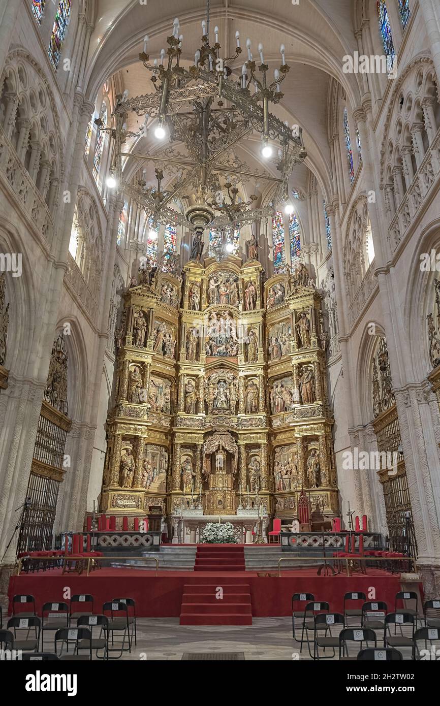Burgos Cathedral Interior, Spain Stock Photo - Alamy