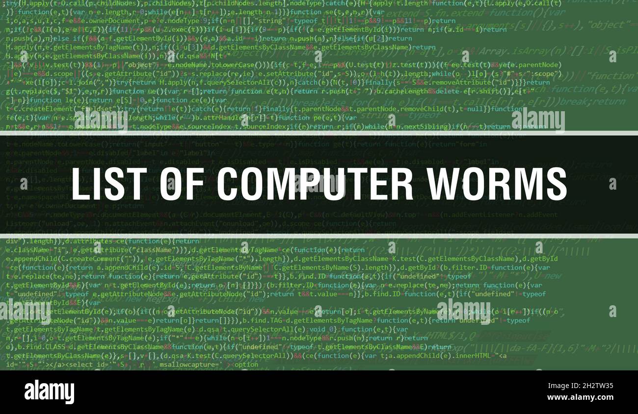 List of computer worms image hi-res stock photography and images - Alamy
