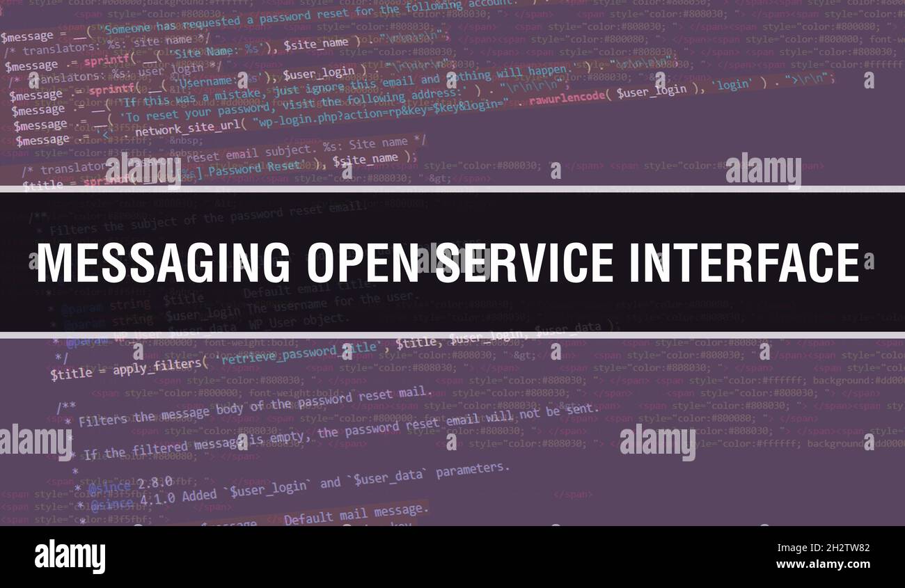 Messaging open service interface hi-res stock photography and images - Alamy