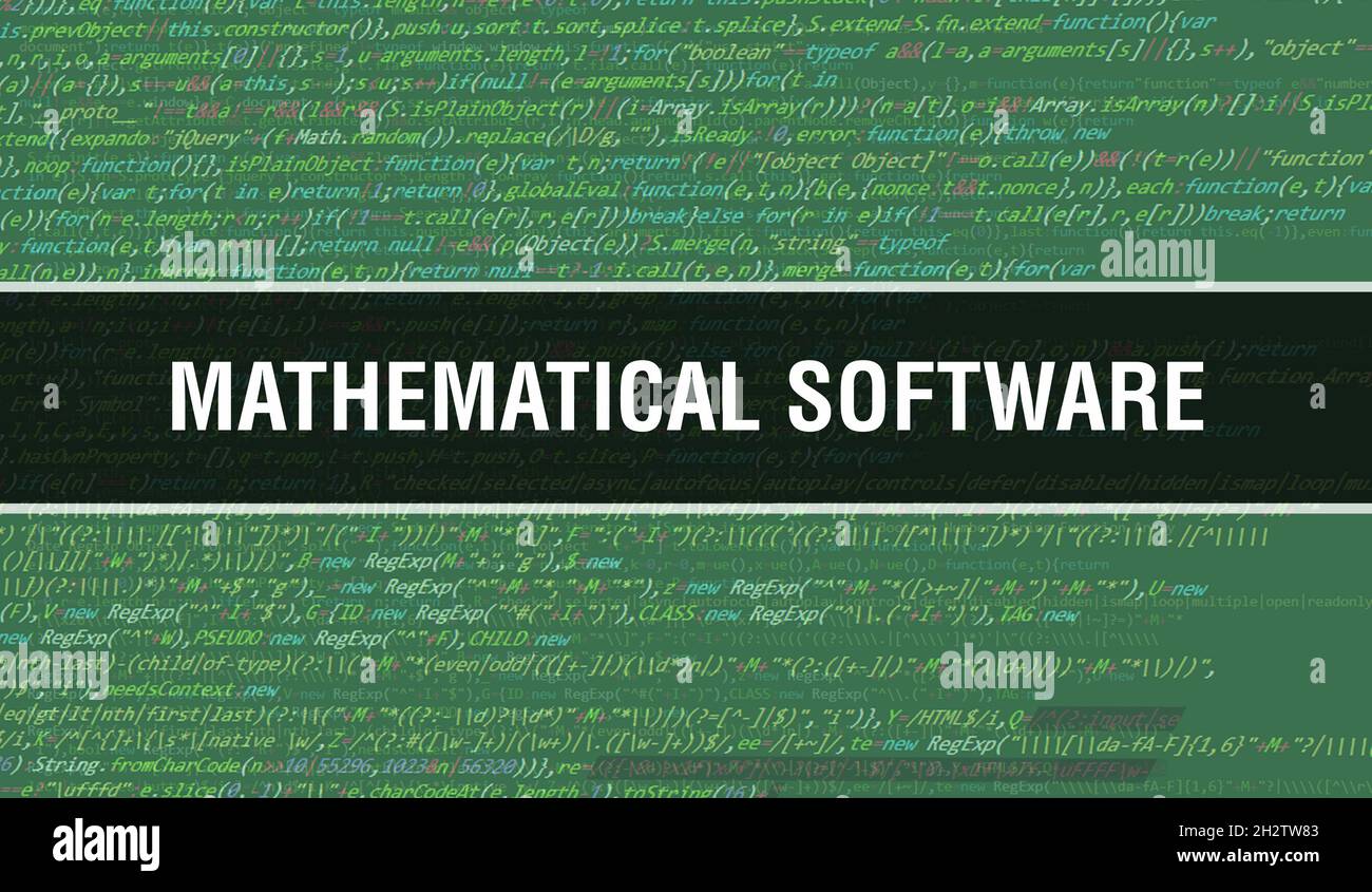 Mathematical software with Abstract Technology Binary code Background ...