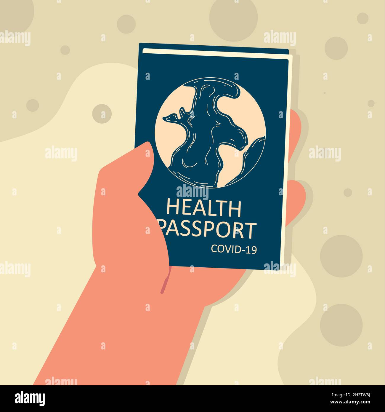 hand with health passport Stock Vector Image & Art - Alamy